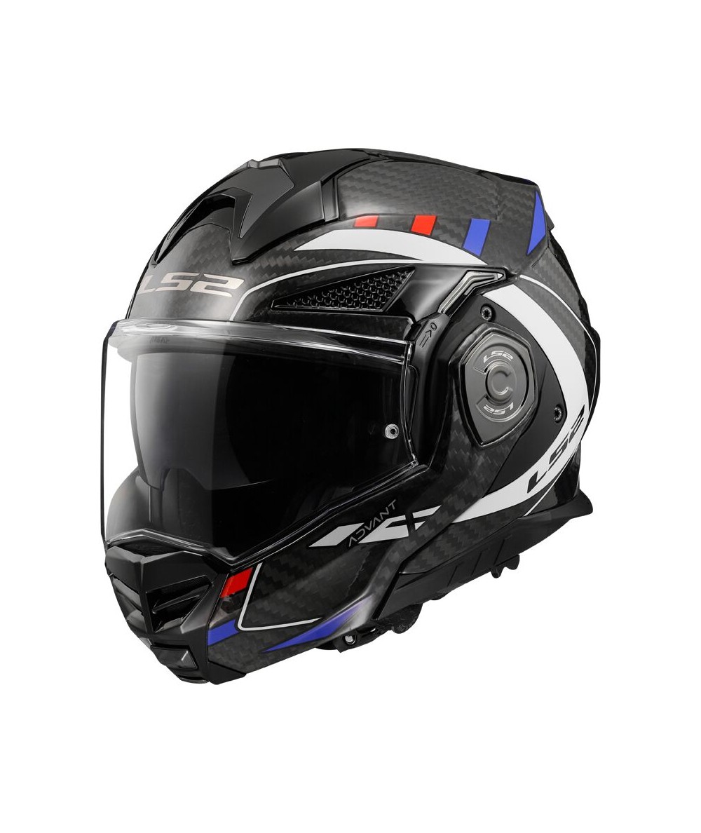 Casco Modular LS2 FF901 Advant X Carbon Future negro/azul